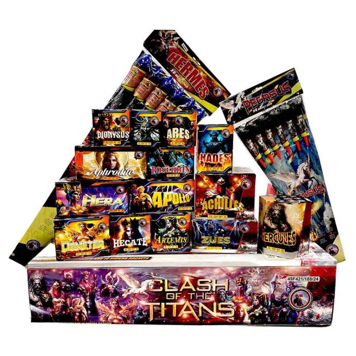 Clash of the Titans Firework Pack by Caractacus Potts 26 Piece ...